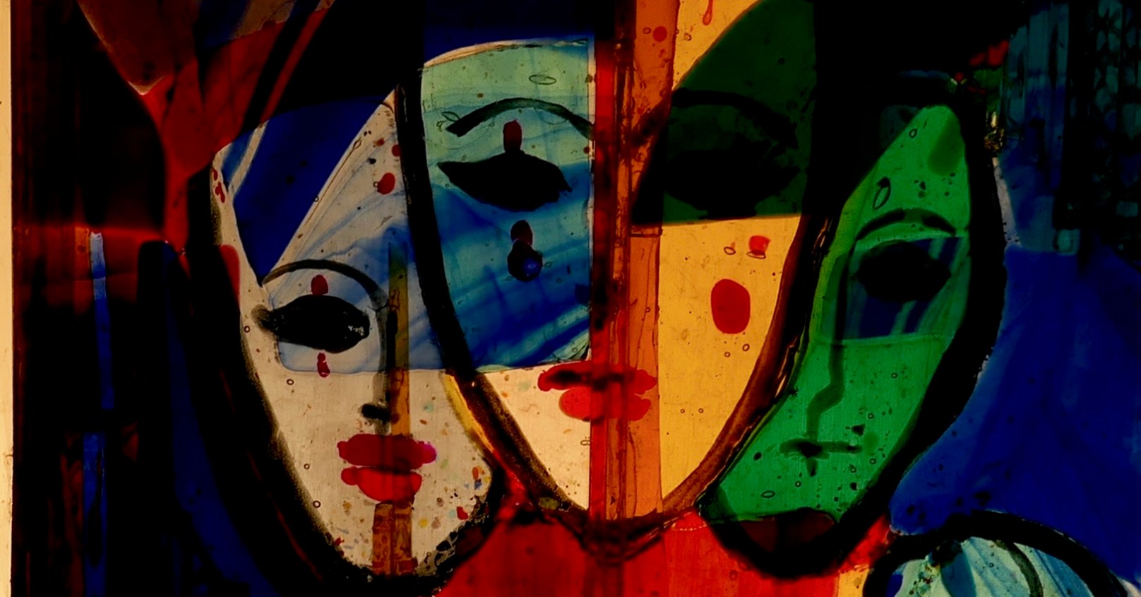 Masks by George Walsh, detail | Roaringwater Journal