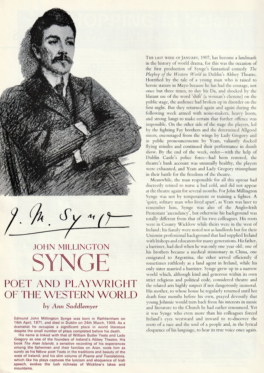 Ireland 50 Years Ago: April 1971, JM Synge Issue | Roaringwater Journal