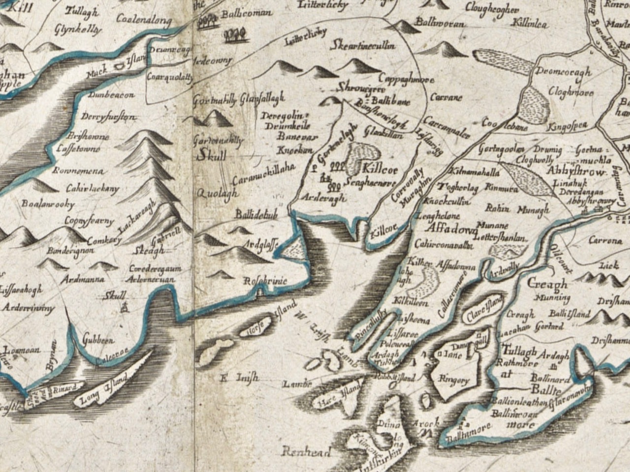 1658 Map of Ireland | Roaringwater Journal