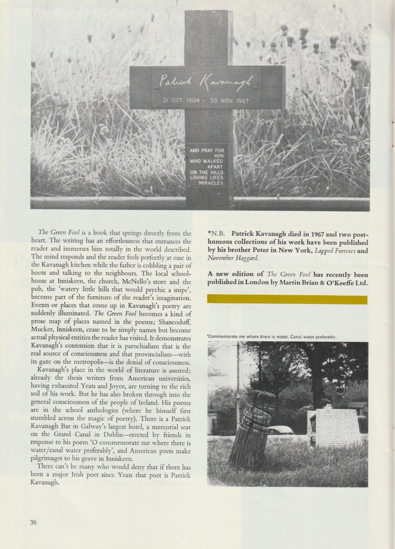 Ireland in Literature 51 Years Ago | Roaringwater Journal